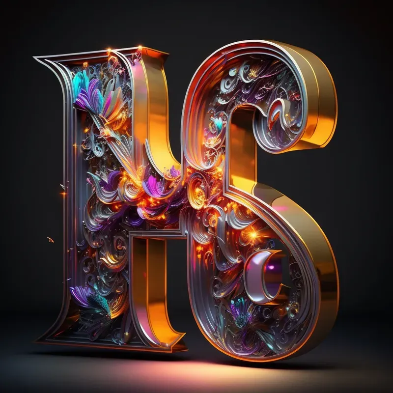 Welded Sculpture Style Alphabet Letters Midjourney Prompt | PromptBase