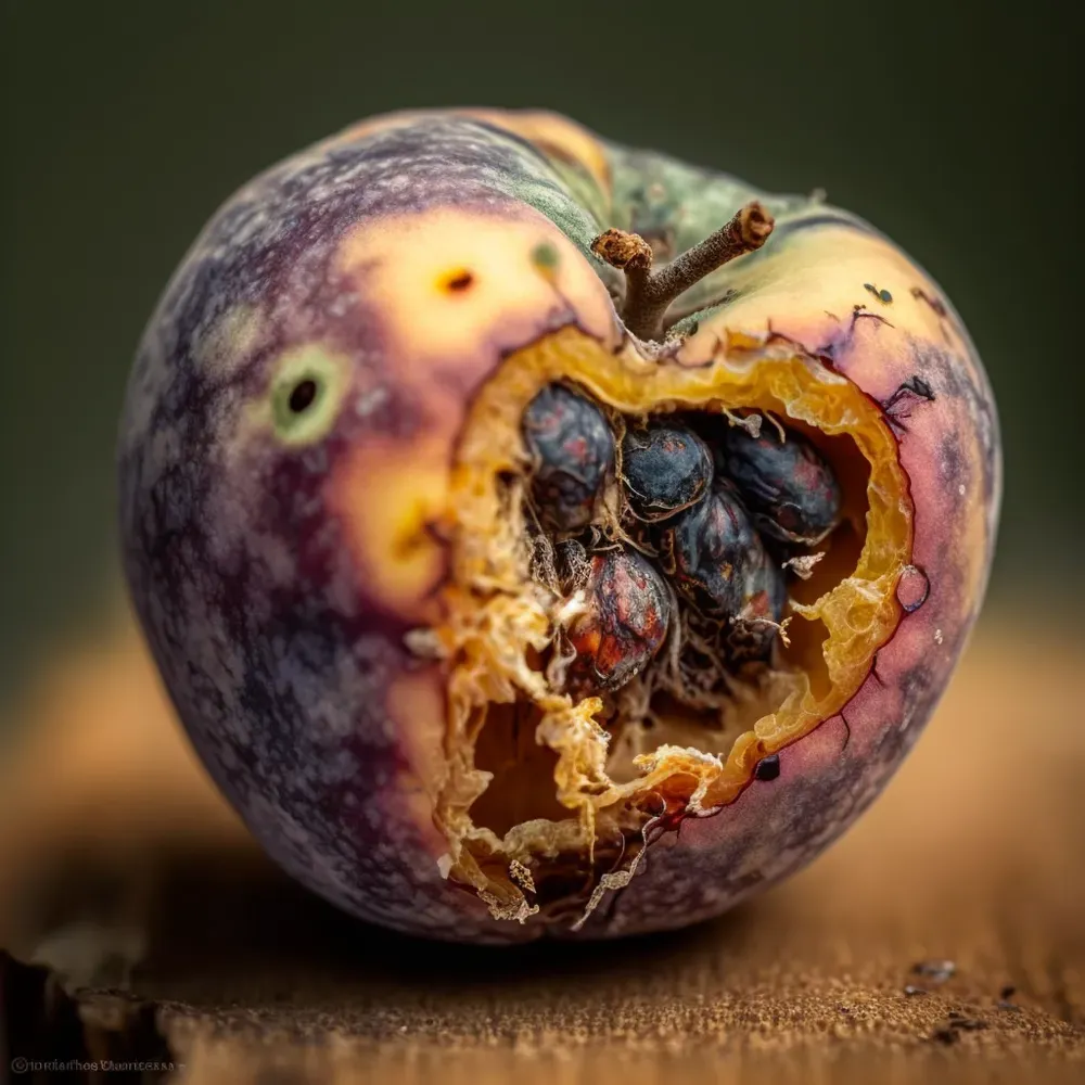 Rotten Fruits And Vegetables Midjourney Prompt | PromptBase