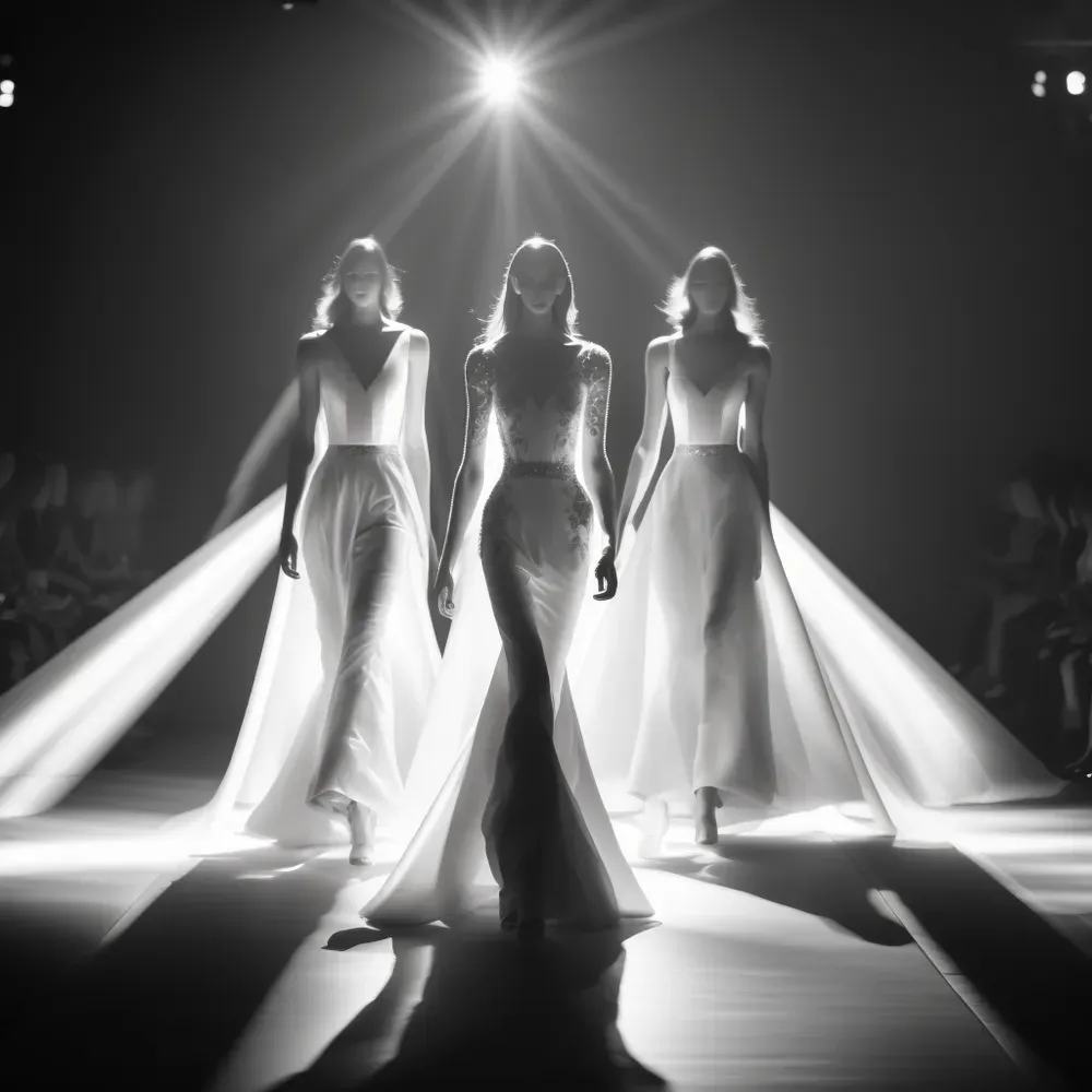 Cat Walk Models - Stage Lights Midjourney Prompt | PromptBase