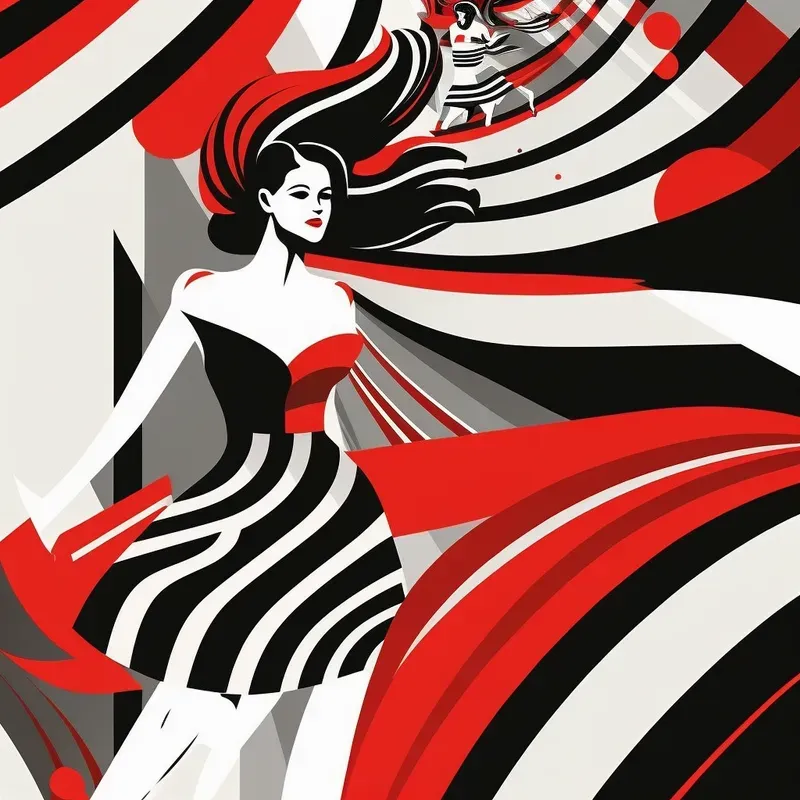 Colorful Bold Line Art Midjourney Prompt | PromptBase