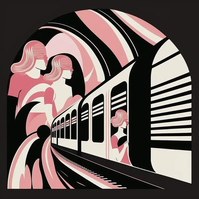 Colorful Bold Line Art Midjourney Prompt | PromptBase