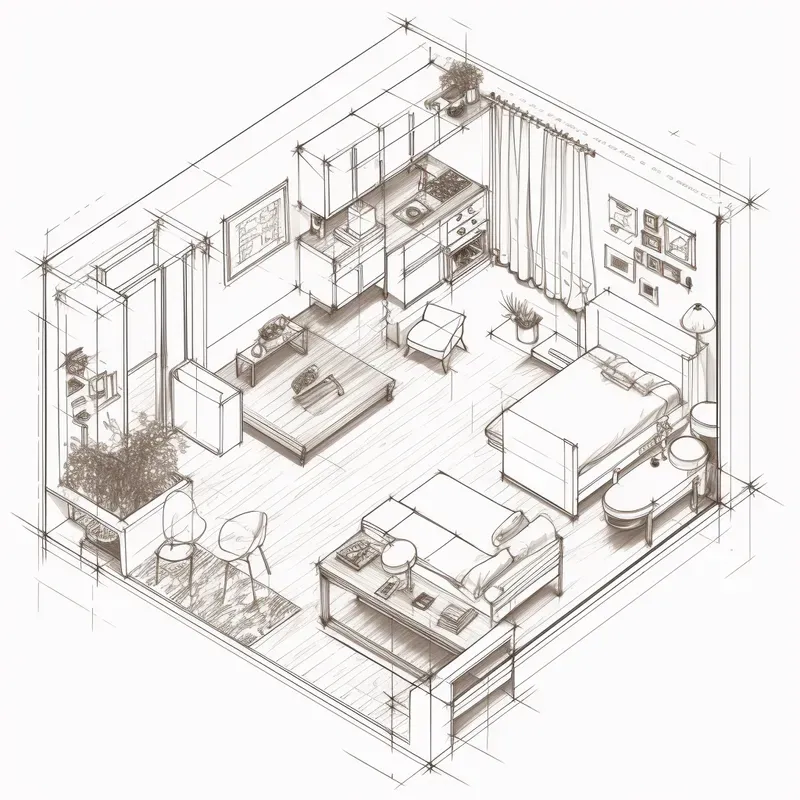 Hand Drawn House Plan Sketches Midjourney Prompt | PromptBase