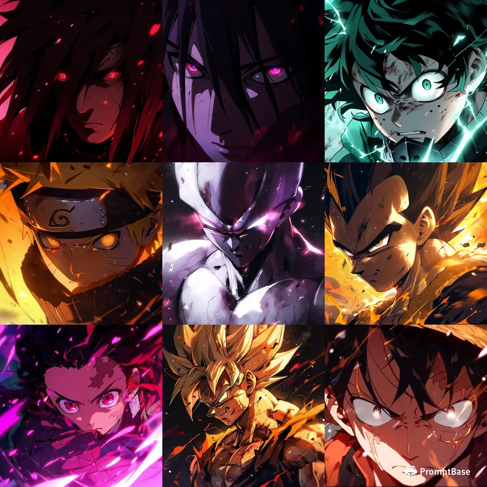 Anime Ecstatic Wallpapers Midjourney Prompt | PromptBase