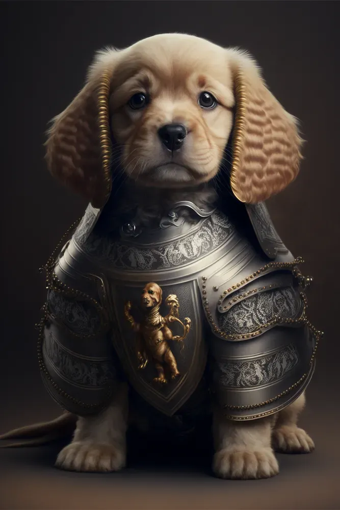 Knight Themed Animals And Characters Midjourney Prompt | PromptBase