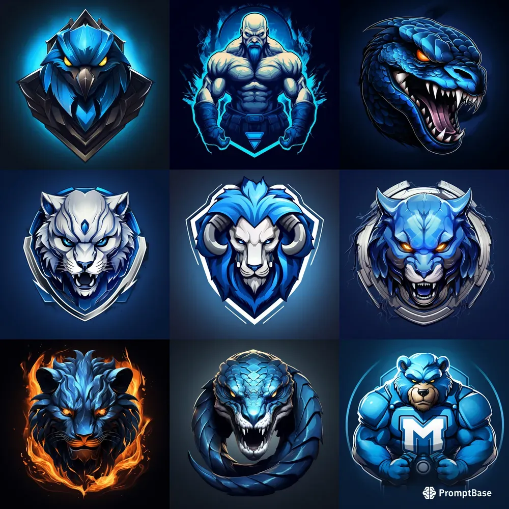 Ventura Style Realistic Mascot Logos Midjourney Prompt | PromptBase