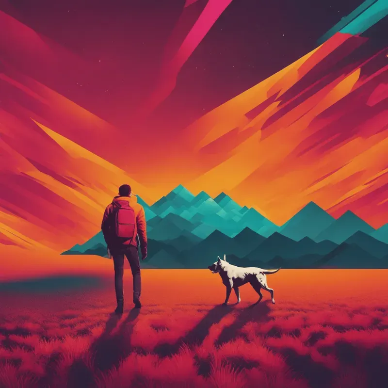 Journeys Of Vibrant Colors A Graphic Poses Stable Diffusion Prompt ...