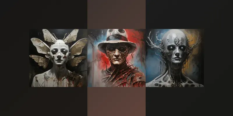 Abstract Horror Oil Paintings Leonardo Ai Prompt | PromptBase