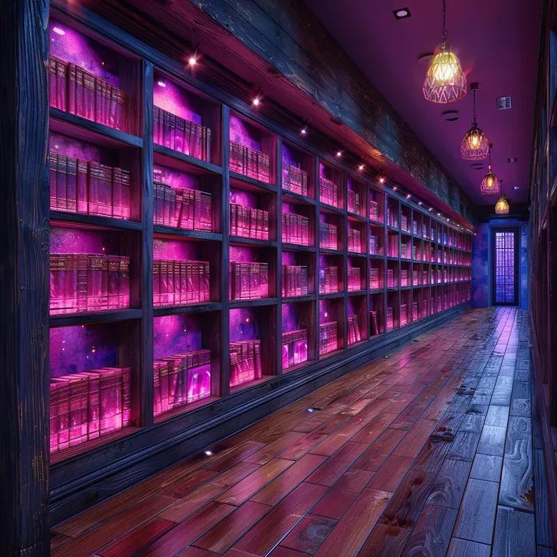 Libraries In Cyber Cities Midjourney Prompt | PromptBase