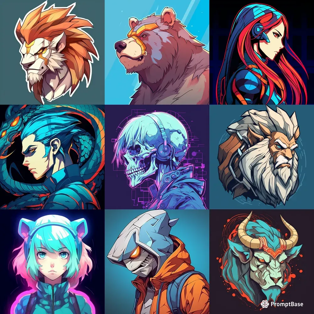 Comic Game NFT Pictures Profiles Midjourney Prompt | PromptBase