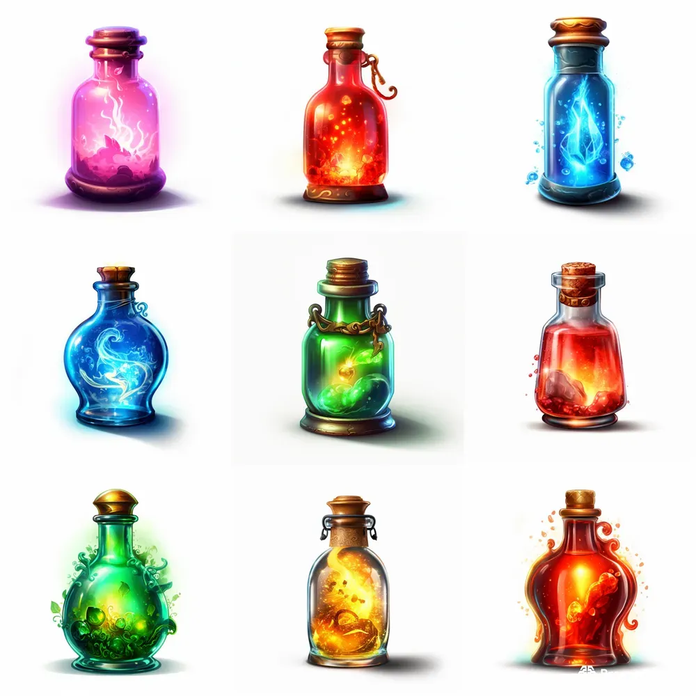 Magical Potions Midjourney Prompt | PromptBase