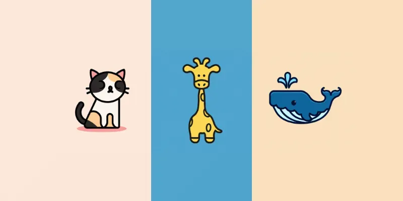 Simplified Cute Vector Animals DALL·E Prompt | PromptBase