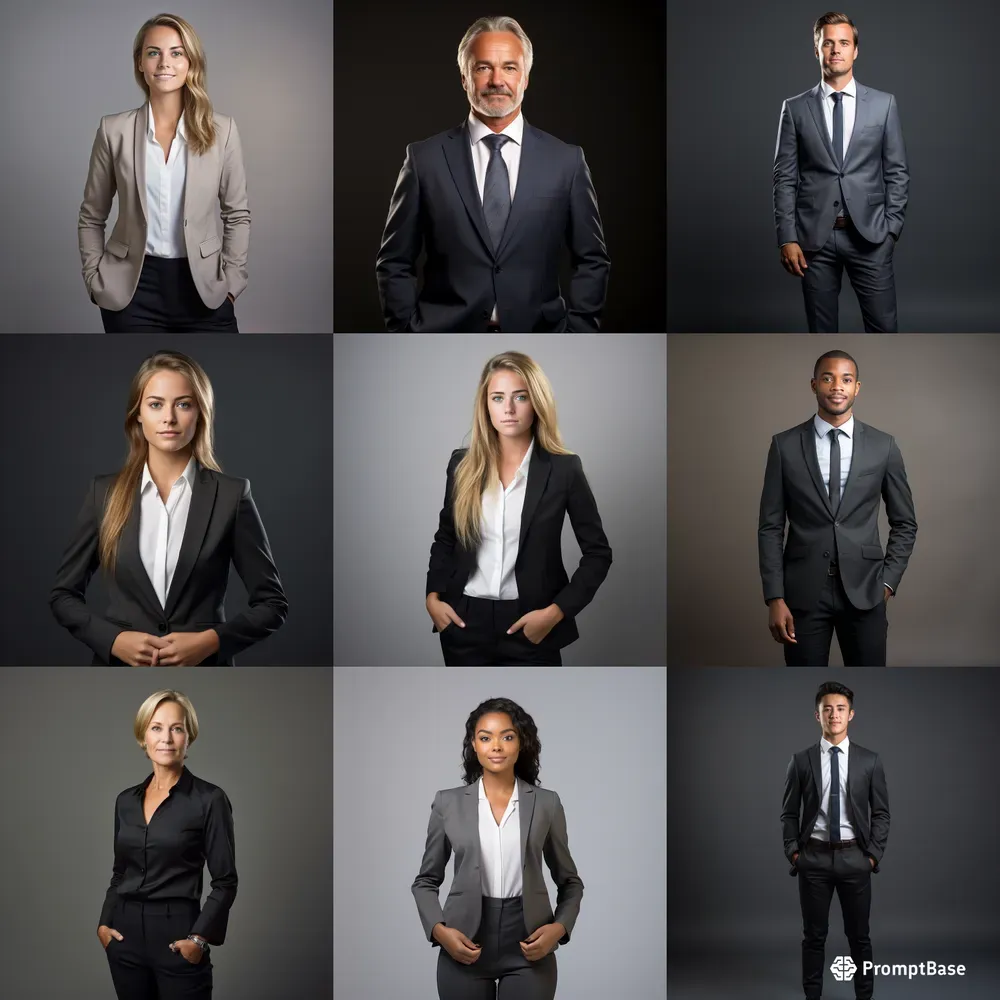 Professional Business Portraits Midjourney Prompt | PromptBase