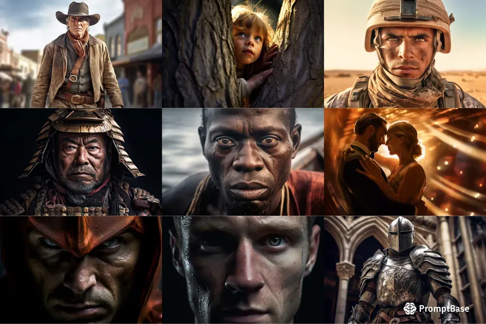 Cinematic Movie Characters Midjourney Prompt | PromptBase