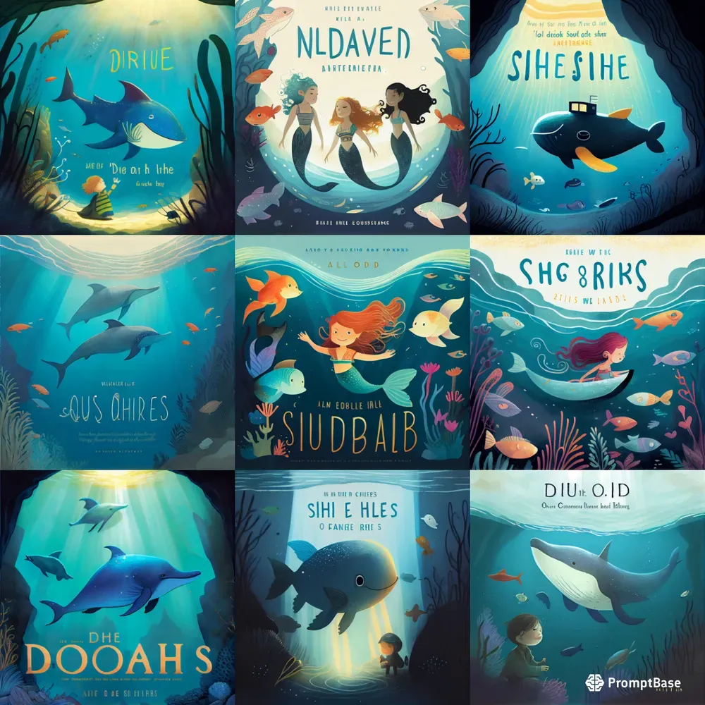 Childrens Book Cover - Underwater World Midjourney Prompt | PromptBase