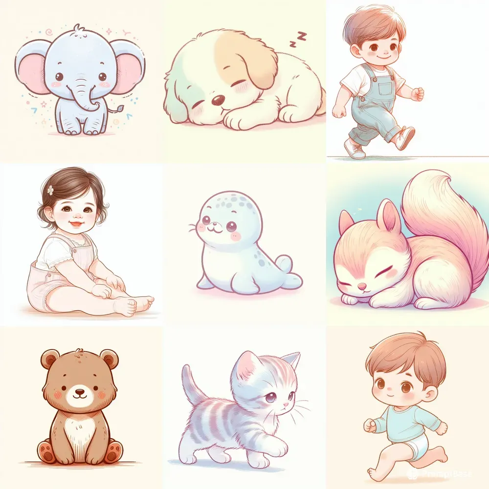 Cute Characters For Children Books DALL·E Prompt | PromptBase