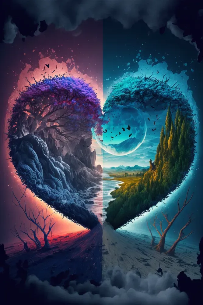 Unique Hearts Midjourney Prompt | PromptBase