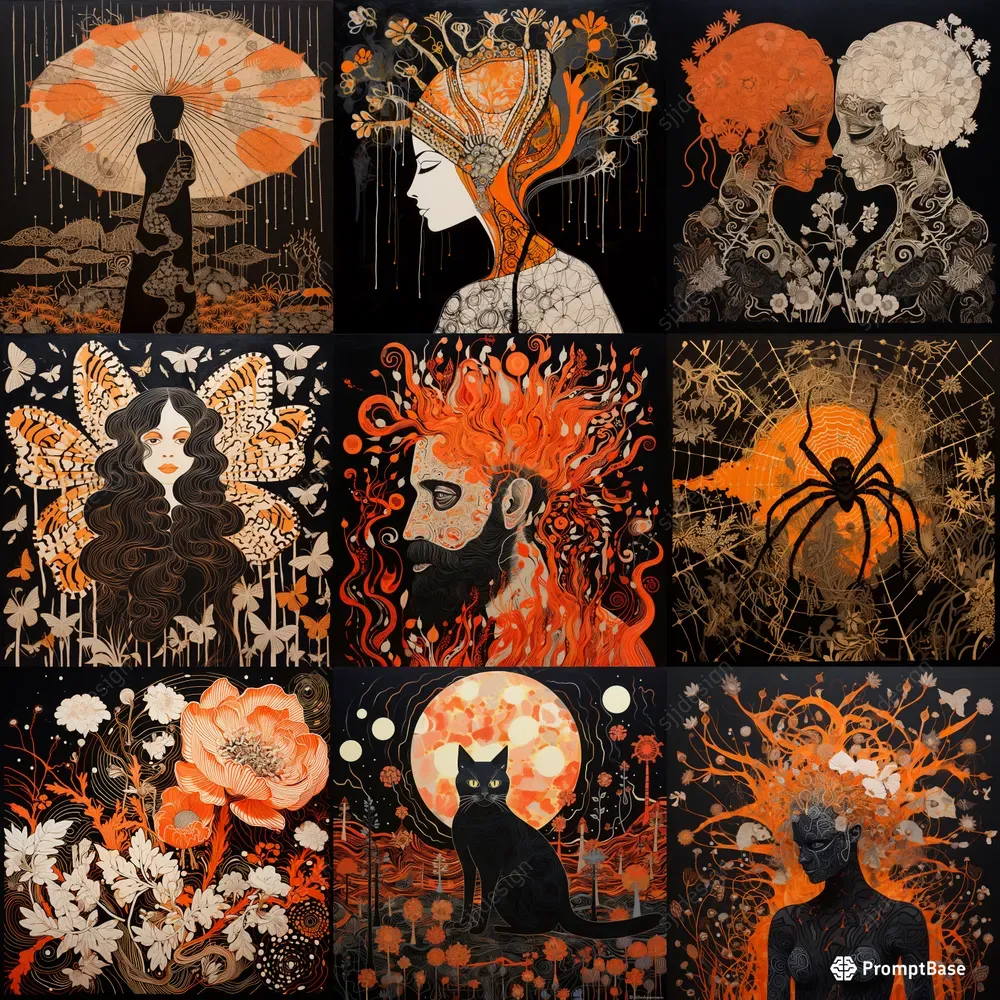 Hauntingly Beautiful Woodcut Art Midjourney Prompt | PromptBase