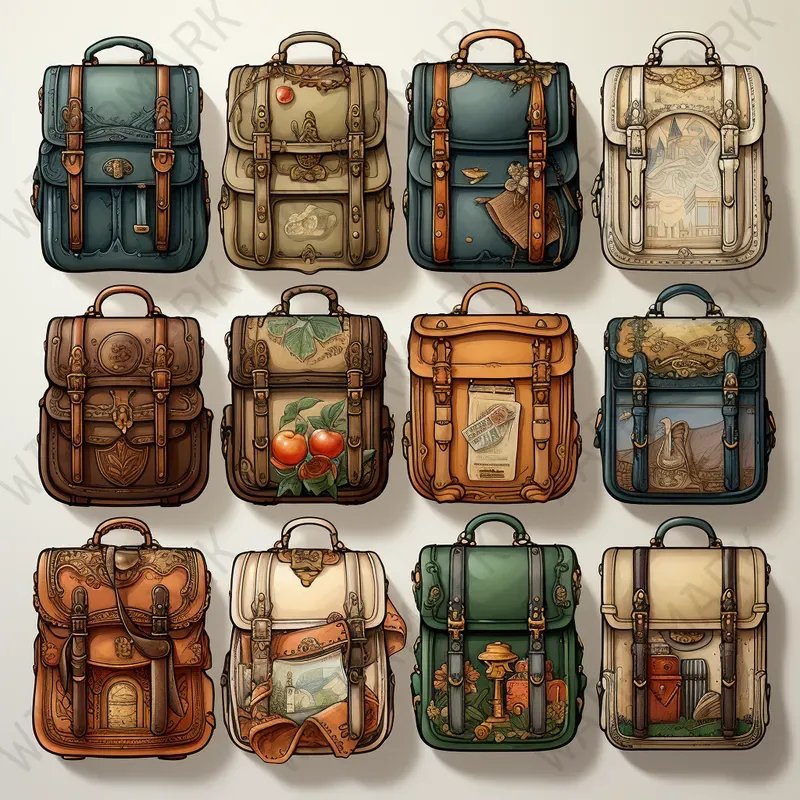 Vintage Collections Clipart Sets Olds Midjourney Prompt | PromptBase