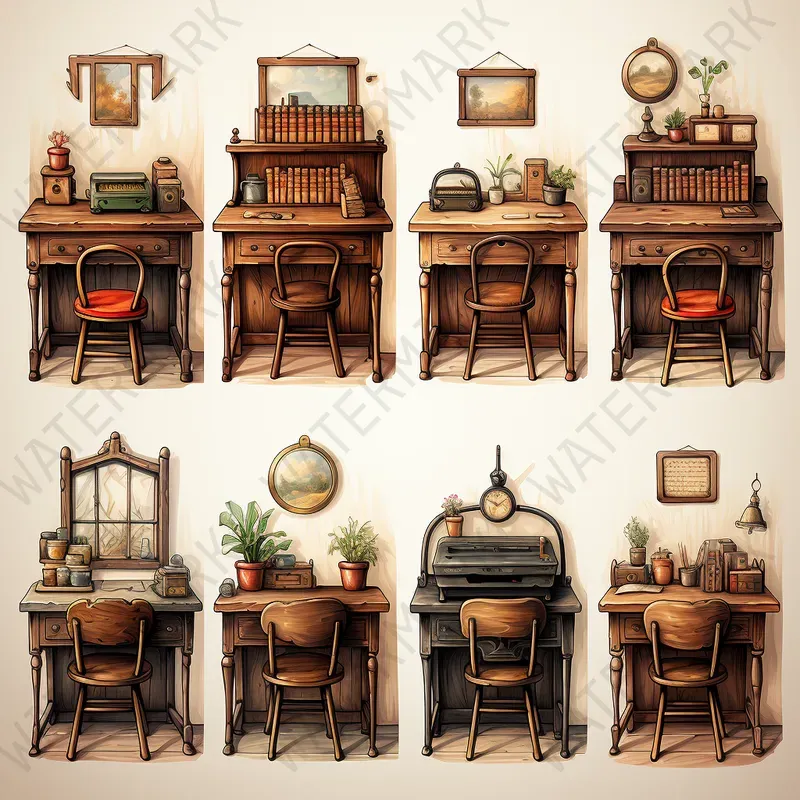 Vintage Collections Clipart Sets Olds Midjourney Prompt | PromptBase