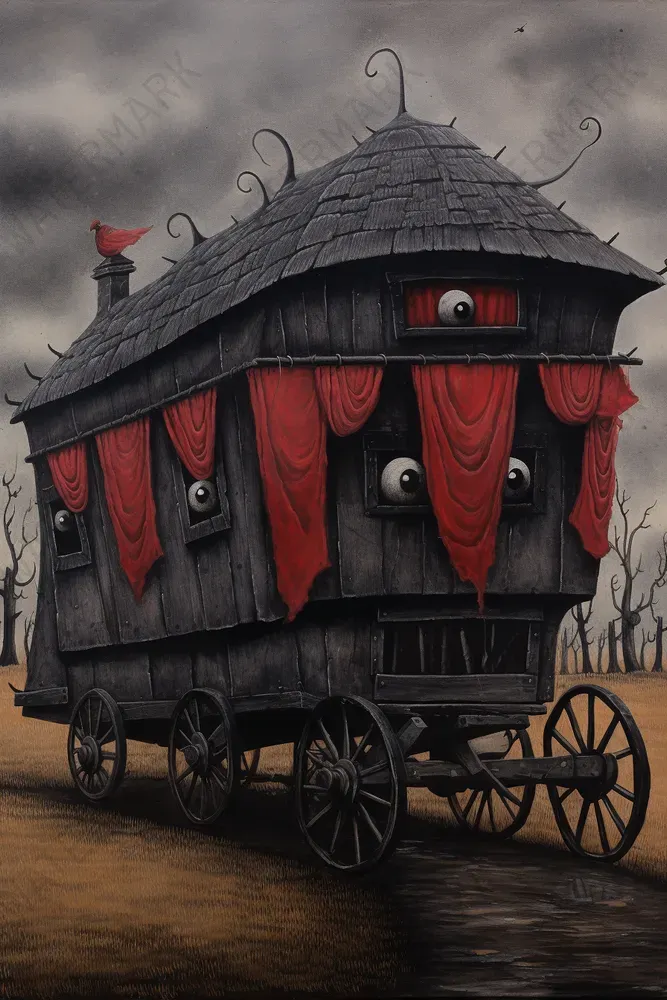 Gothic Surrealism Art Poster Postcards Midjourney Prompt | PromptBase