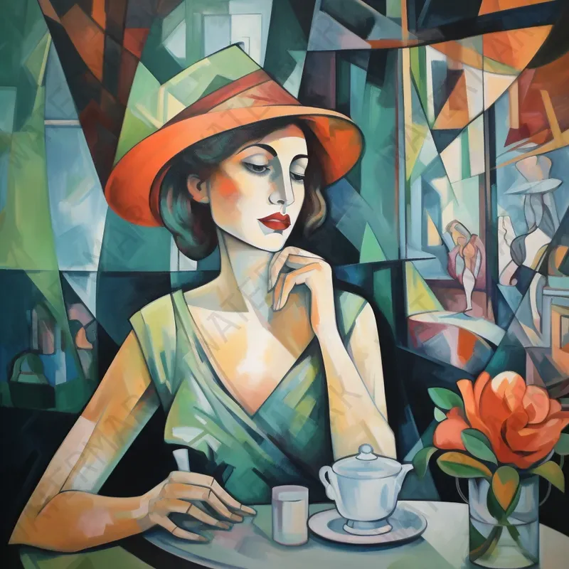 Cubism Surrealism Modern Wall Art Midjourney Prompt | PromptBase