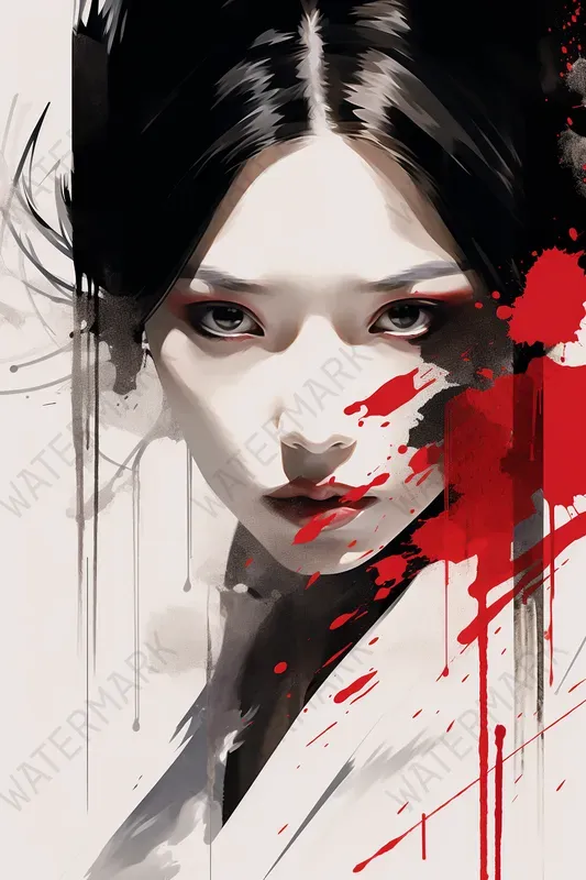 Asian Minimalist Art Prints Asian Posters Midjourney Prompt | PromptBase