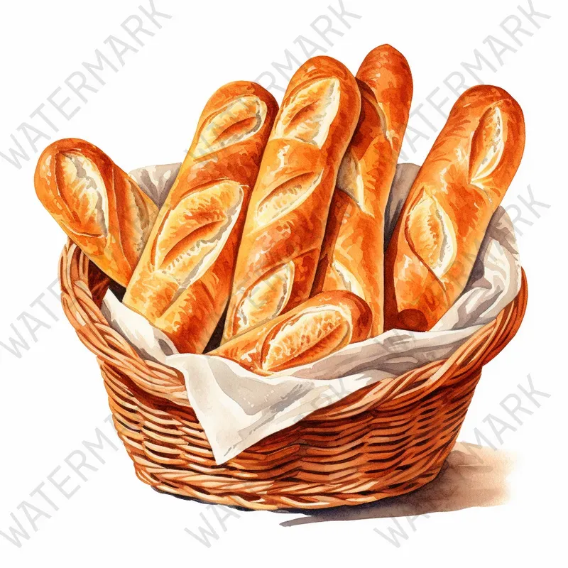 Watercolor Food Illustrations Bakery Art Midjourney Prompt | PromptBase