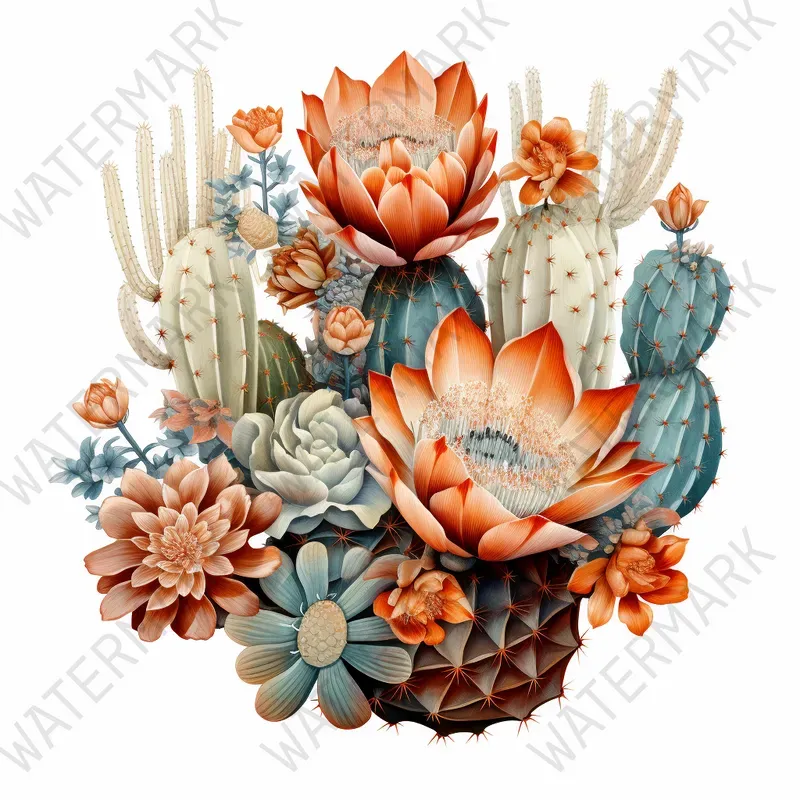 Boho Watercolor Cliparts Bohemian Icons Midjourney Prompt | PromptBase