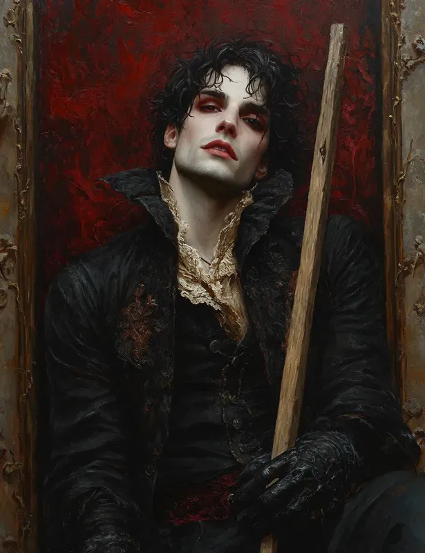 Vampire Gothic Horror Paintings Midjourney Prompt | PromptBase