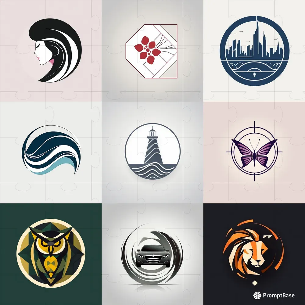 Modern Emblems Midjourney Prompt | PromptBase