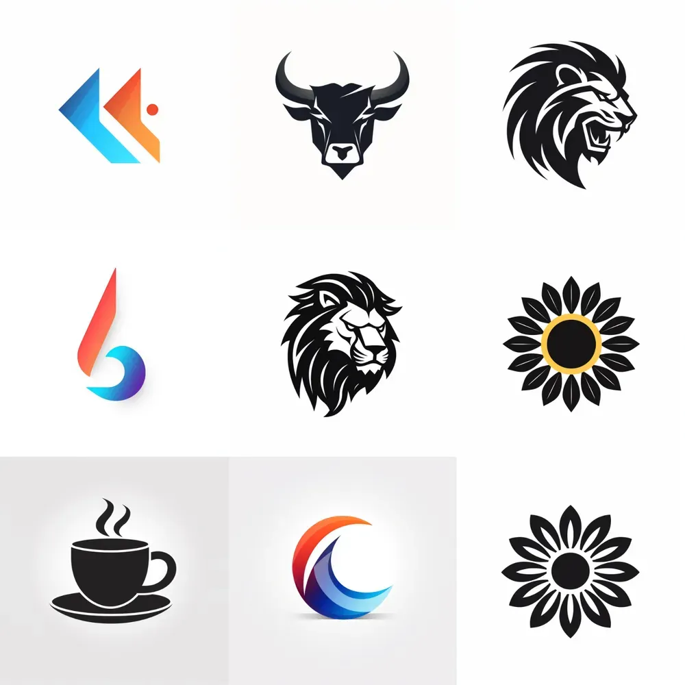 Simple 2D Logos Midjourney Prompt | PromptBase