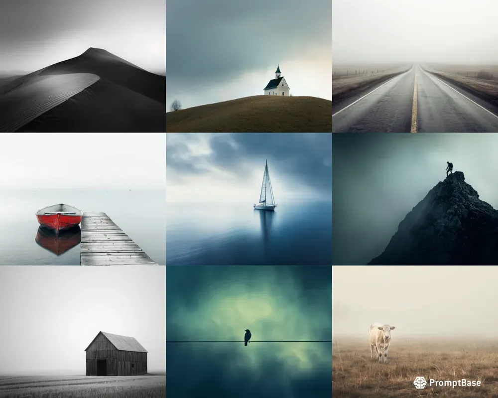Sublime Solitude Photographs Midjourney Prompt | PromptBase