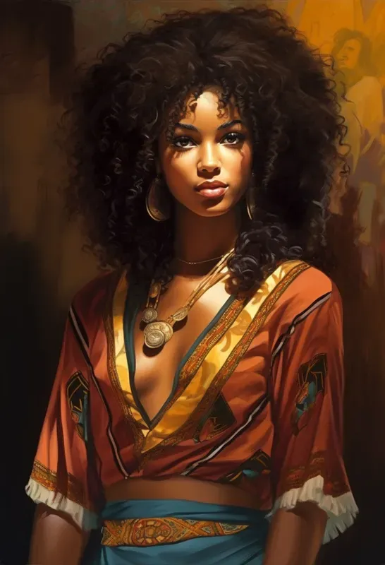 Old School RPG Women Portraits Midjourney Prompt | PromptBase