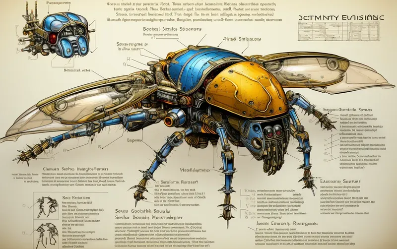 Insect Vehicle Diagrams Midjourney Prompt | PromptBase