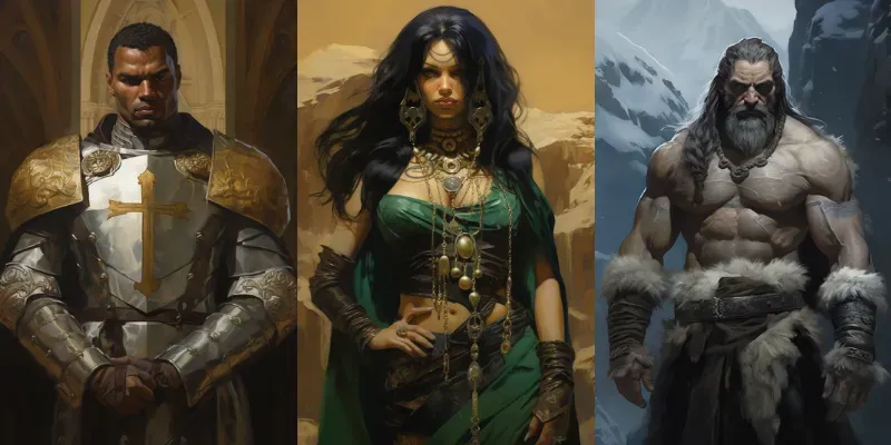 Diablo RPG Series Player Characters Midjourney Prompt | PromptBase