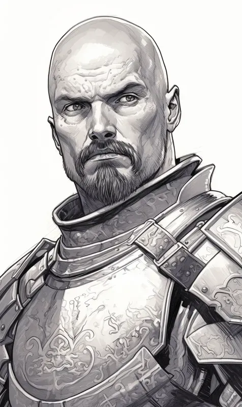 Fantasy RPG Male Portrait Sketches Midjourney Prompt | PromptBase