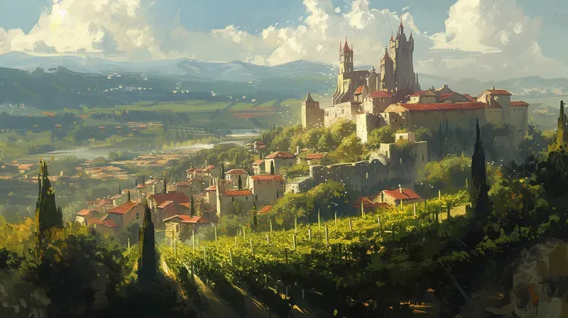 Summer Fantasy RPG Landscapes Midjourney Prompt | PromptBase