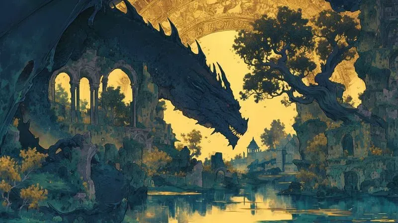 Fairy Tales And Fables RPG Landscapes Midjourney Prompt | PromptBase