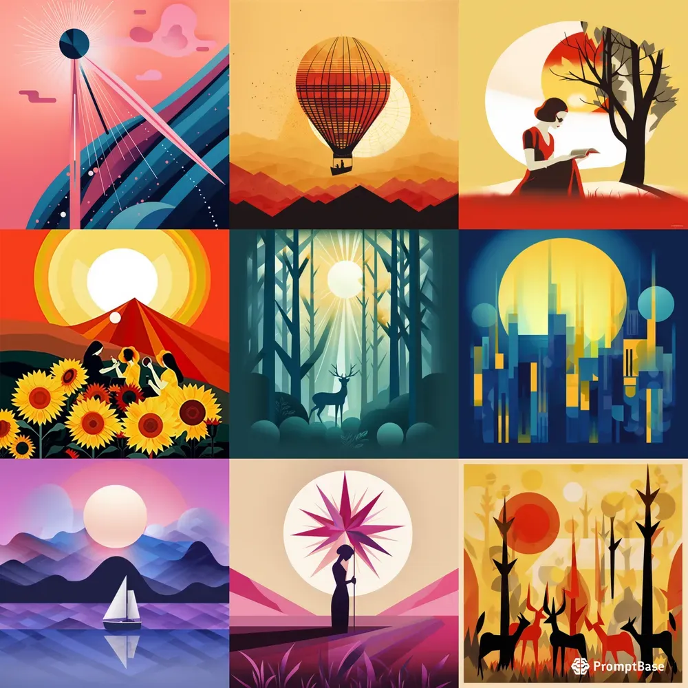 Minimalistic Digital Album Covers Midjourney Prompt | PromptBase