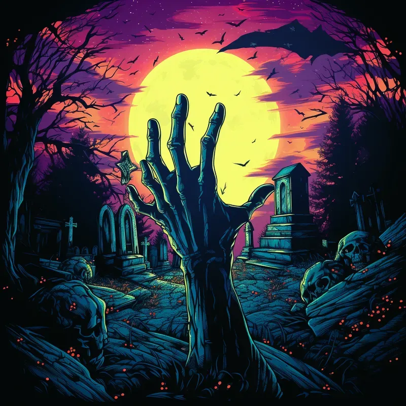 Creepy Zombie Covers Midjourney Prompt | PromptBase