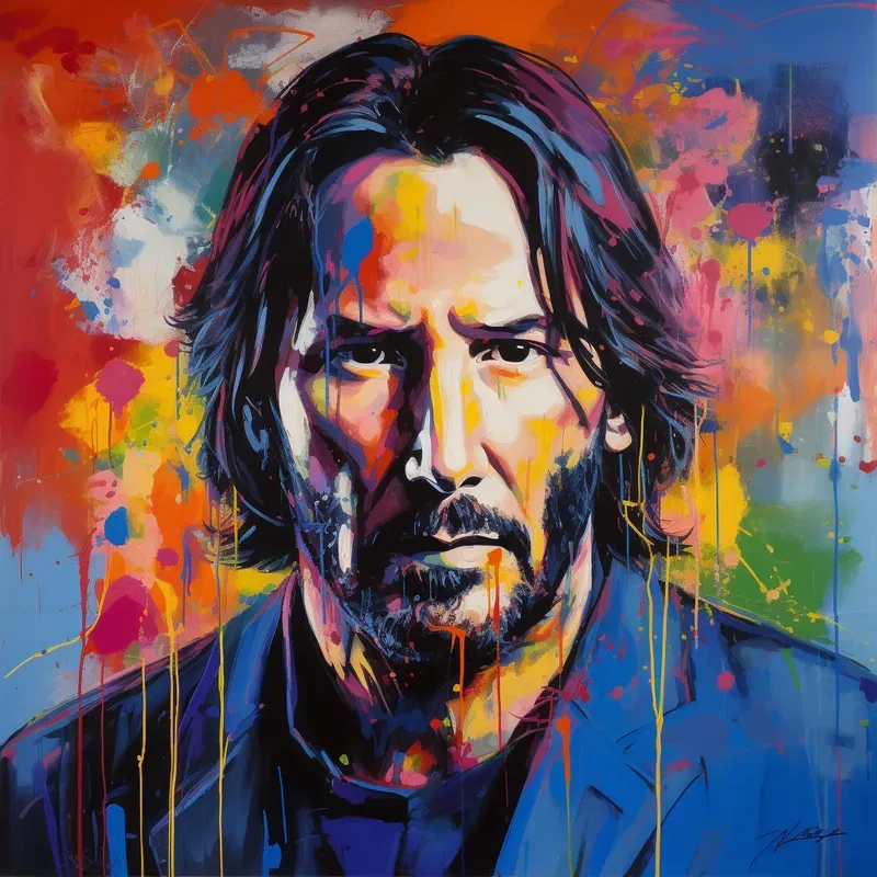 Violet Abstract Paintings Portraits Midjourney Prompt | PromptBase