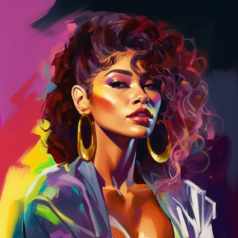 Violet Abstract Paintings Portraits Midjourney Prompt | PromptBase