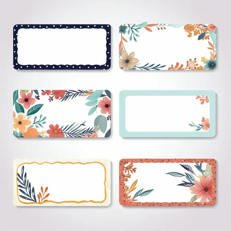 Simple Text Label Stickers Midjourney Prompt | PromptBase