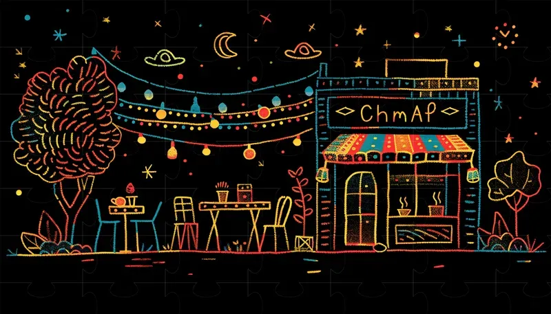 2D Glowing Line Illustration Neon Sign Midjourney Prompt | PromptBase