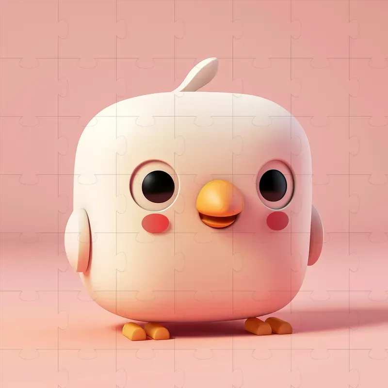 Cute Square Animal 3D Models Midjourney Prompt | PromptBase