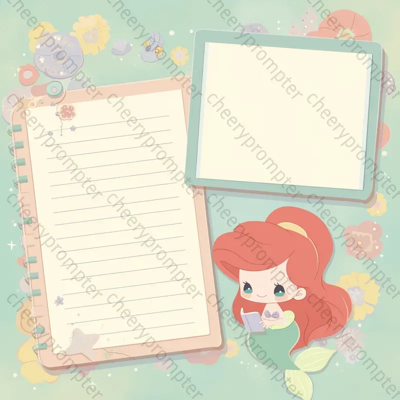 Disney Princess Notepads Midjourney Prompt | PromptBase
