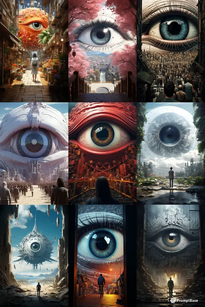 Big Brothers Totalitarian Regime Posters Midjourney Prompt | PromptBase