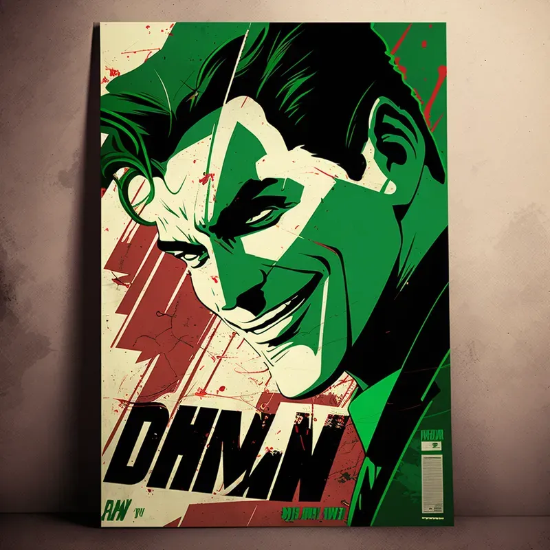 Retro-style Comic Book Hero Posters Midjourney Prompt | PromptBase