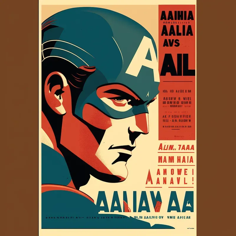 Retro-style Comic Book Hero Posters Midjourney Prompt | PromptBase
