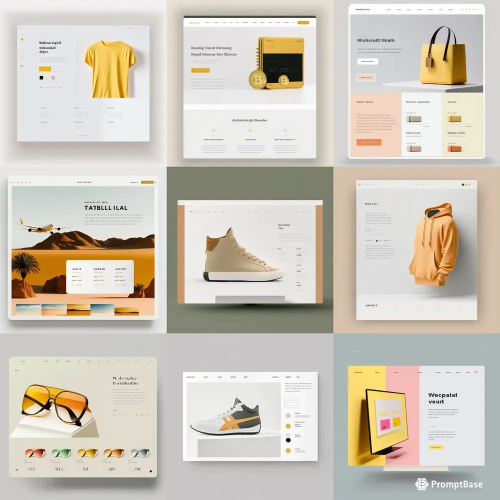 Website Professional Mockups Midjourney Prompt | PromptBase